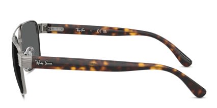 Ray-Ban RB3751 gunmetal frame with dark grey lenses. Lenses provide 100 ...