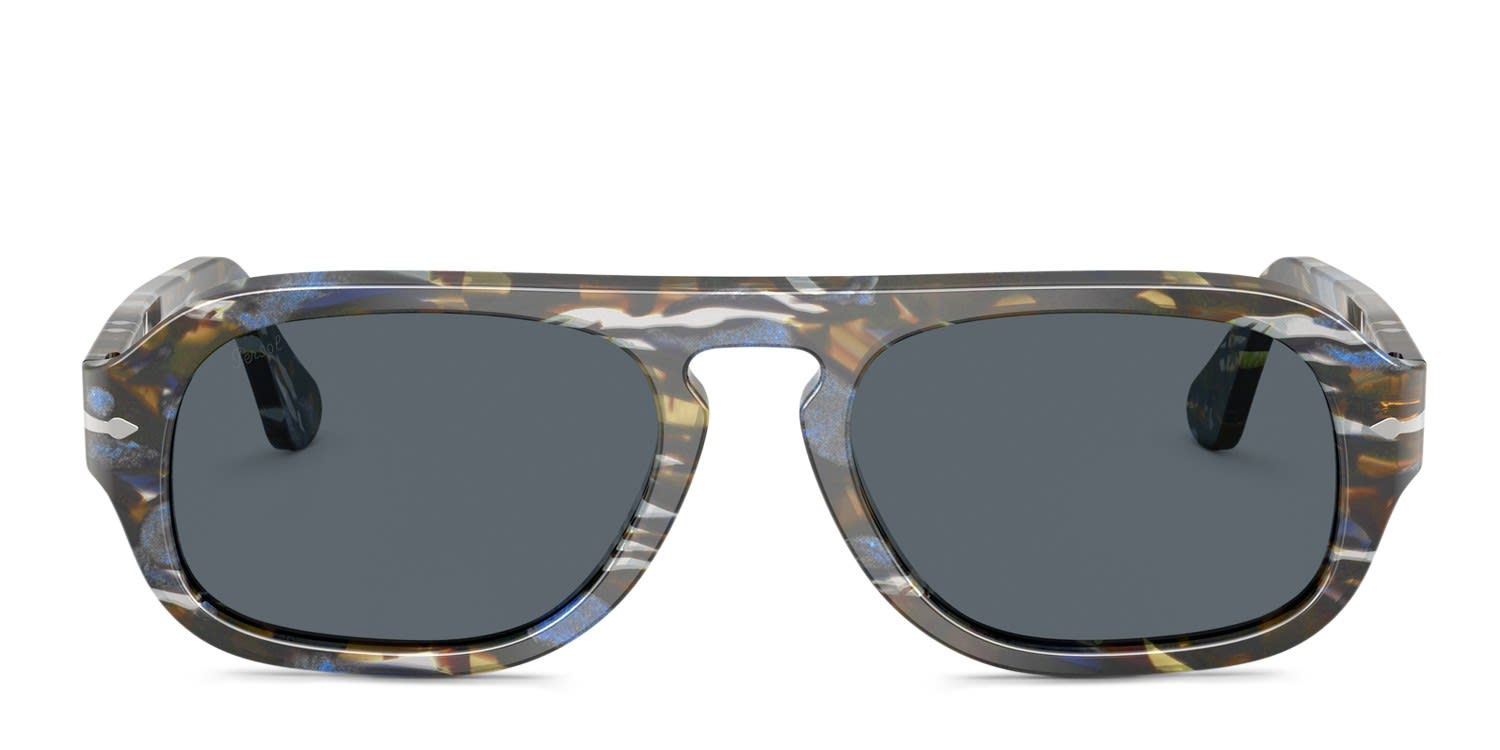 Persol PO3369S gray , blue frame with blue lenses. Lenses provide 100% ...