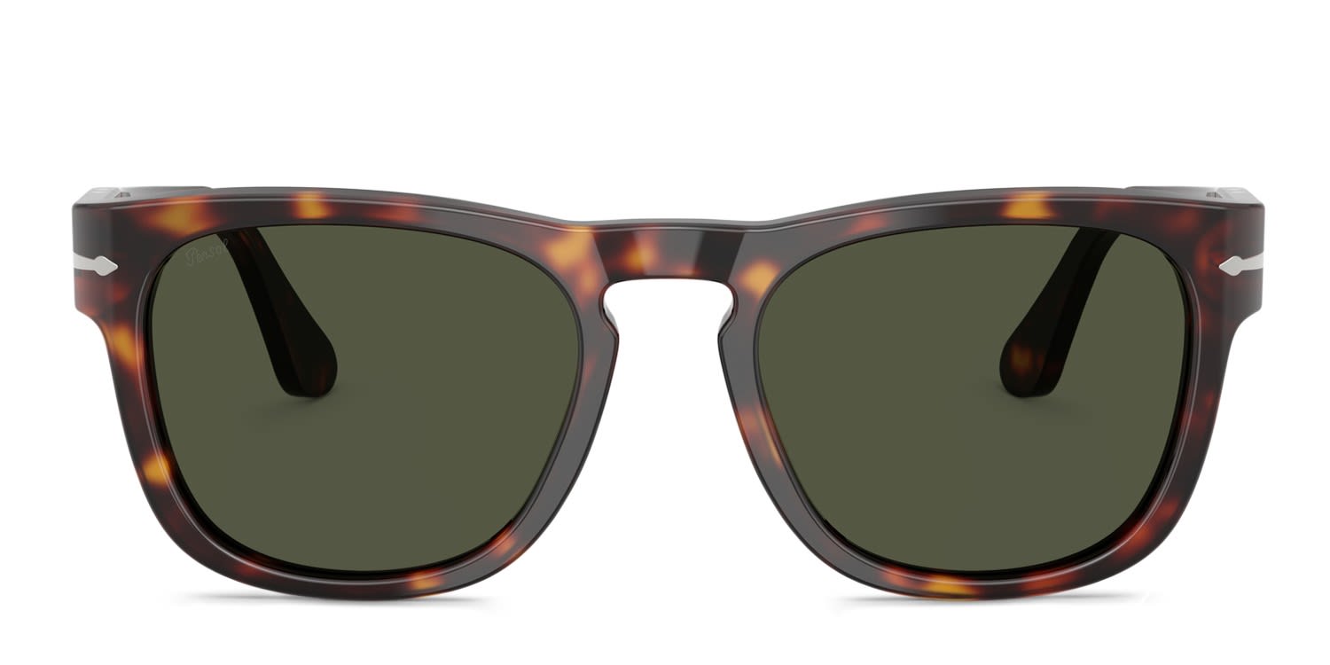 Persol PO3333S Elio tortoise frame with green lenses. Lenses provide ...