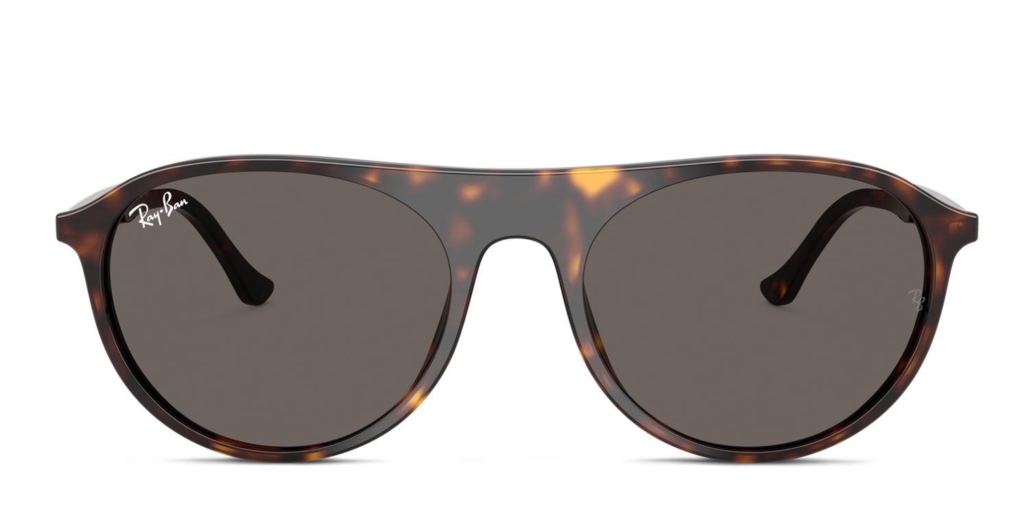 Ray-Ban RB2215 tortoise frame with dark grey lenses. Lenses provide 100 ...