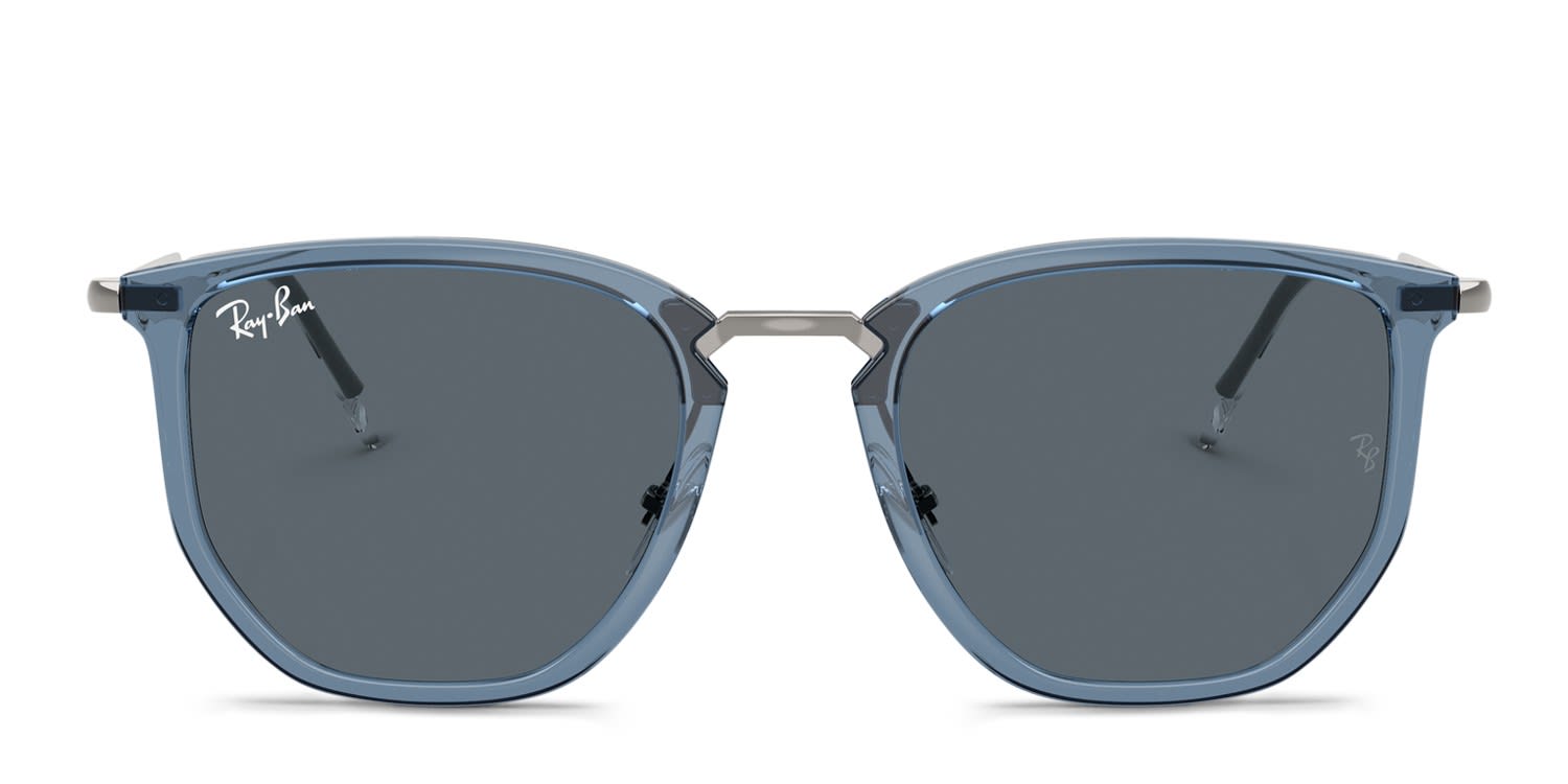 Ray-Ban RB4451 clear , blue frame with blue lenses. Lenses provide 100% ...