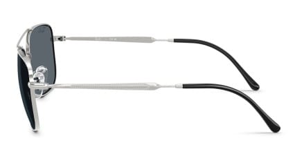 Ray-Ban RB3755 silver frame with blue lenses. Lenses provide 100% UV ...