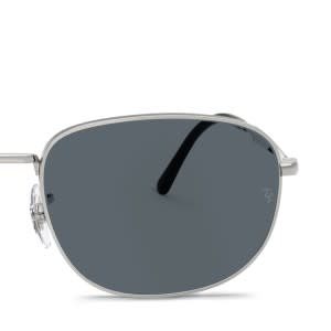 Ray-Ban RB3754 silver frame with blue lenses. Lenses provide 100% UV ...