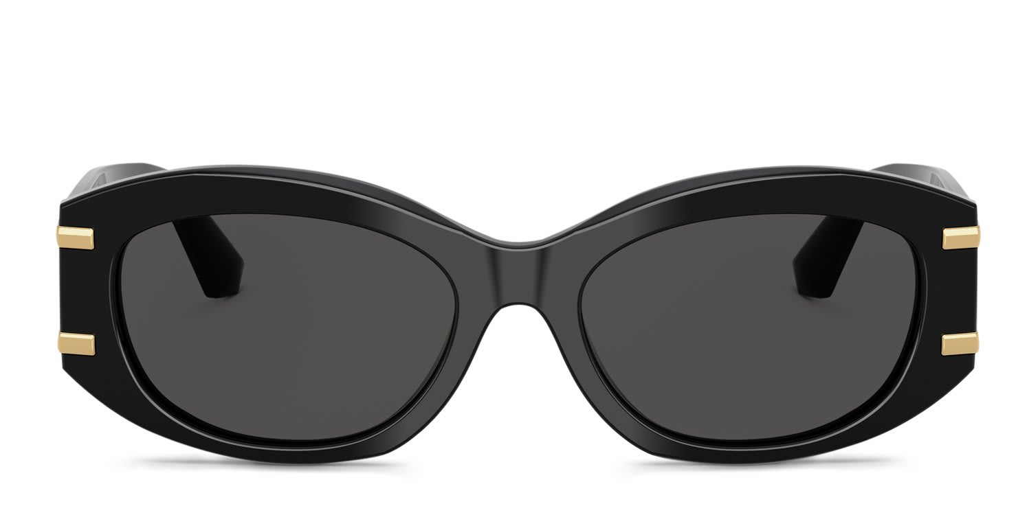 Dolce & Gabbana DG4502 black frame with dark grey lenses. Lenses ...