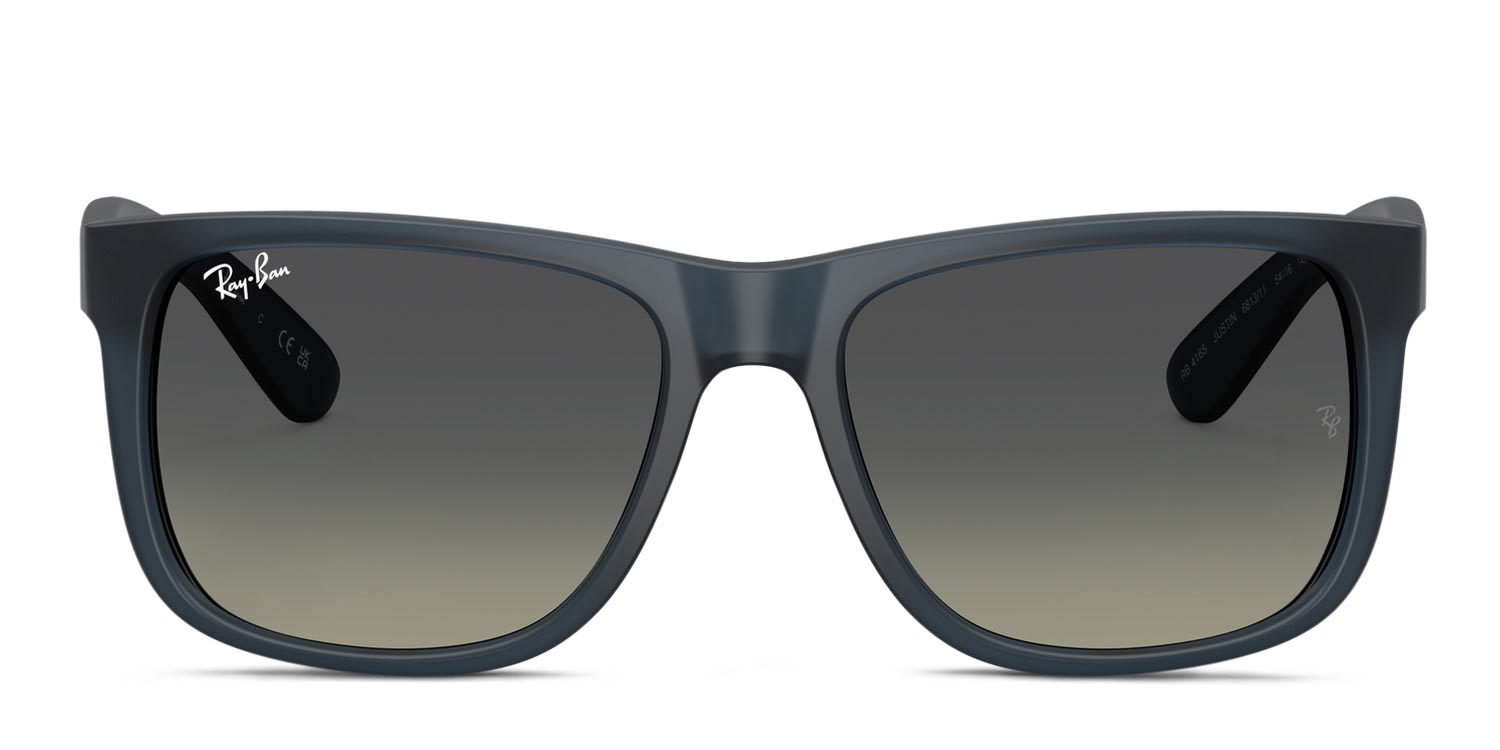 Ray-Ban RB4165 Justin gray , blue frame with gradient grey lenses ...