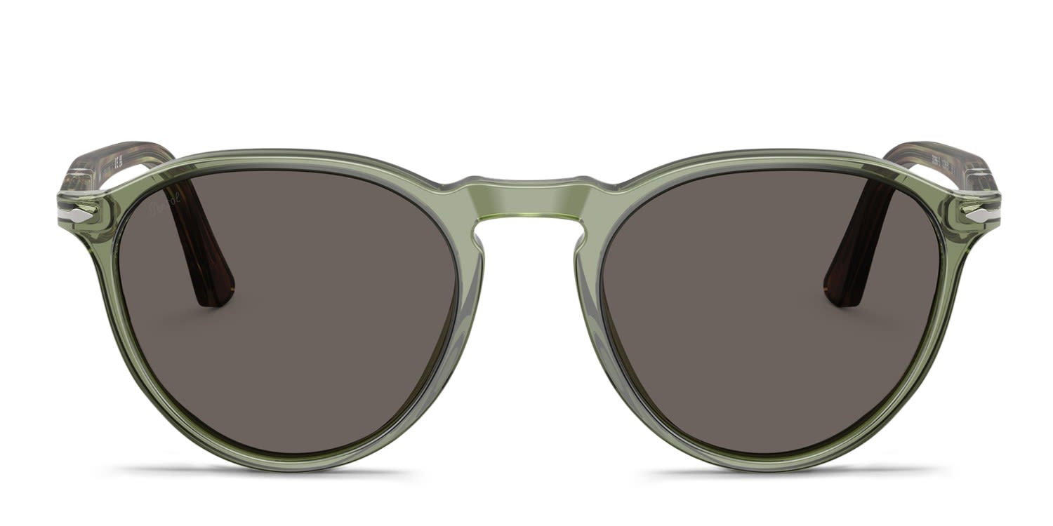 Persol PO3286S clear , green frame with dark grey lenses. Lenses ...