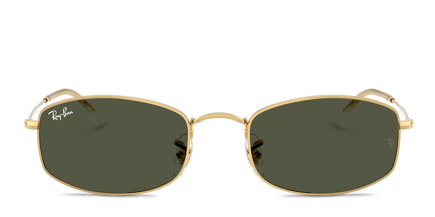 Ray-Ban RB3832 gold frame with green lenses. Lenses provide 100% UV ...