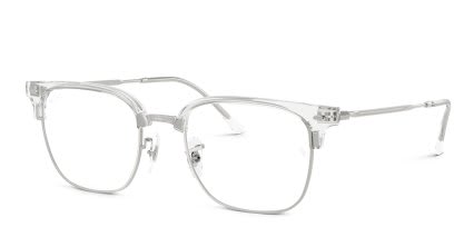 Ray-Ban RX7216 New Clubmaster clear , silver frame