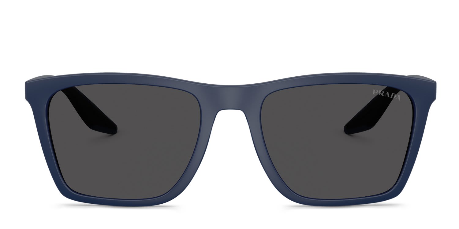 Prada Linea Rossa PSB08S blue frame with dark grey lenses. Lenses ...