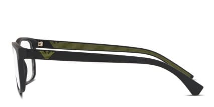 Emporio Armani EA3147 Black Eyeglasses | Includes Free Rx Lenses ...