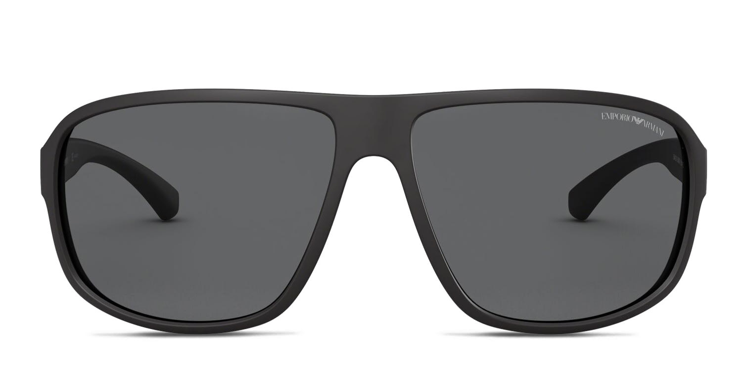 Emporio Armani EA4130 Black , Gray Prescription Sunglasses - 50% Off Lenses