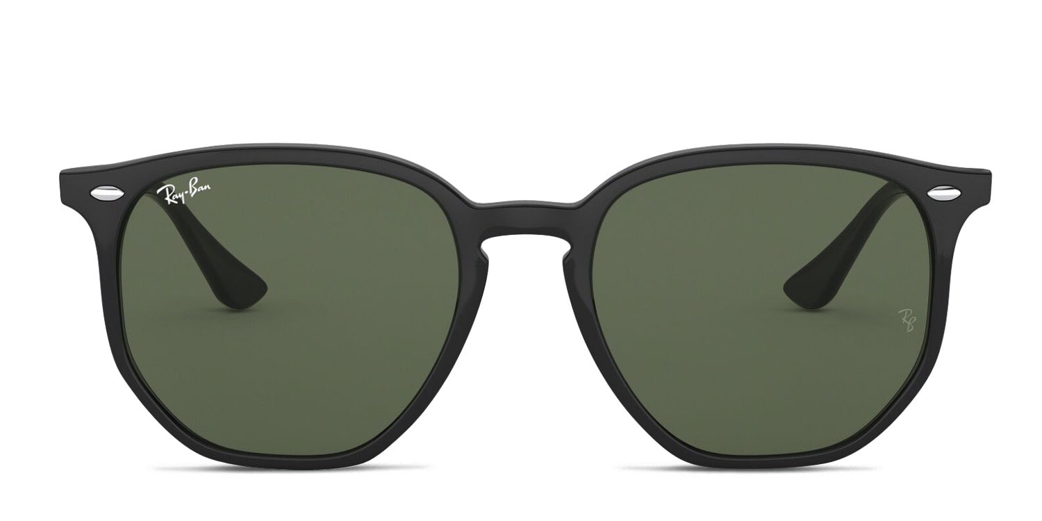 Ray-Ban RB4306F Black , Green Prescription Sunglasses - 50% Off Lenses