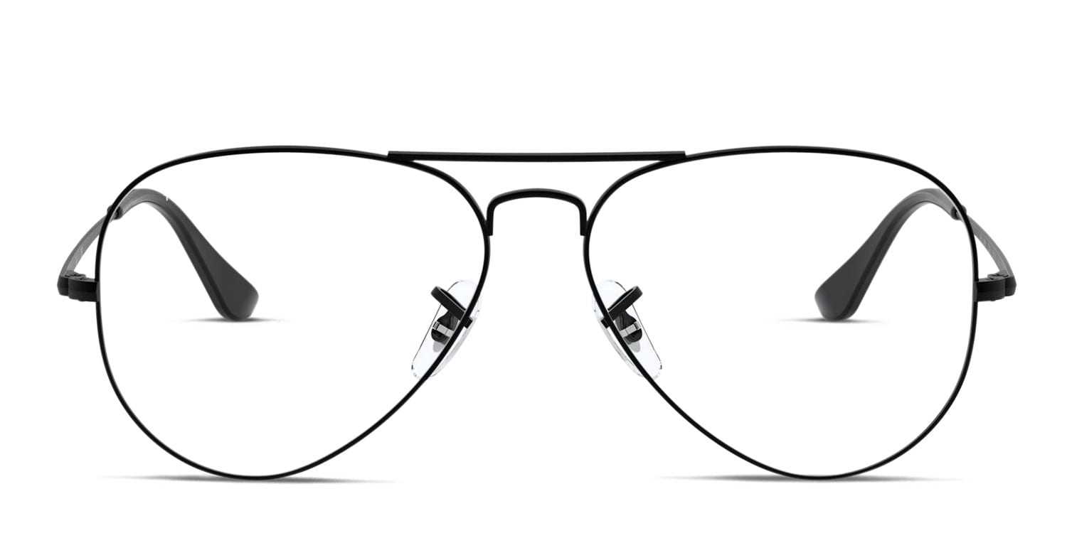 Ray-Ban RX6489 Aviator Black Eyeglasses | Includes Free Rx Lenses ...