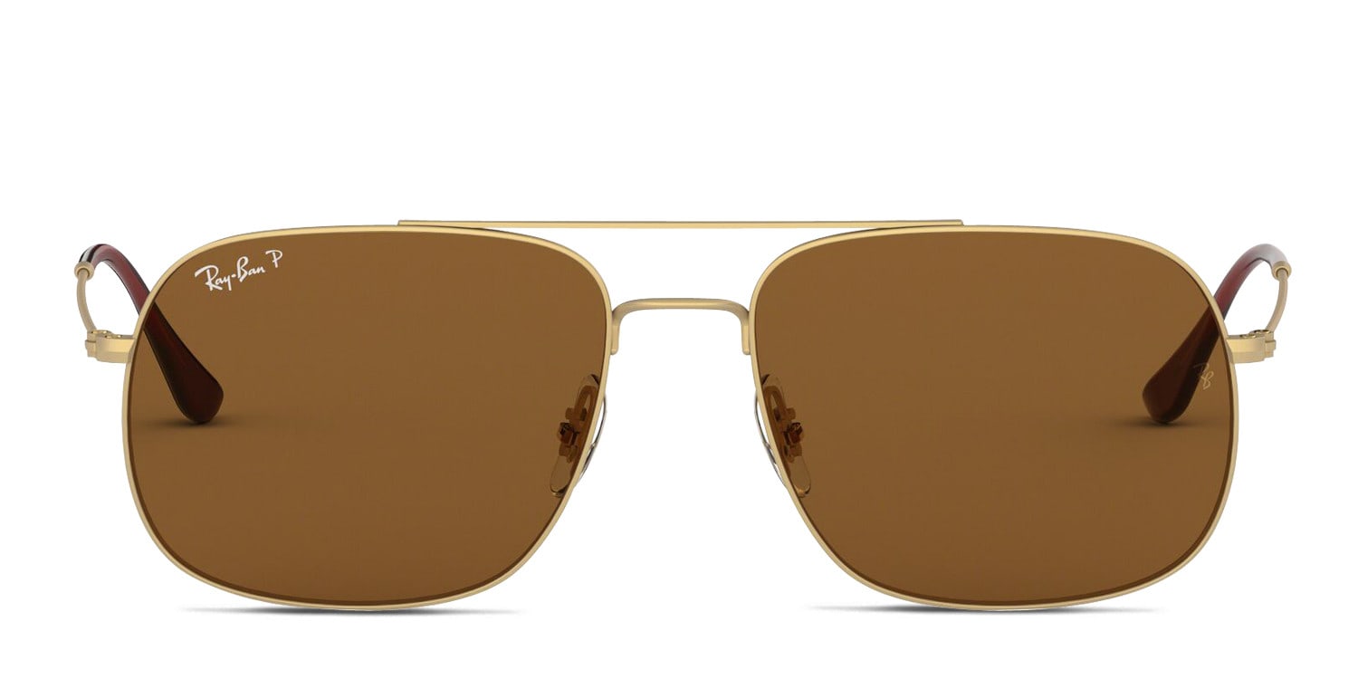 Ray-Ban RB3595 Andrea Brown , Gold , Gray