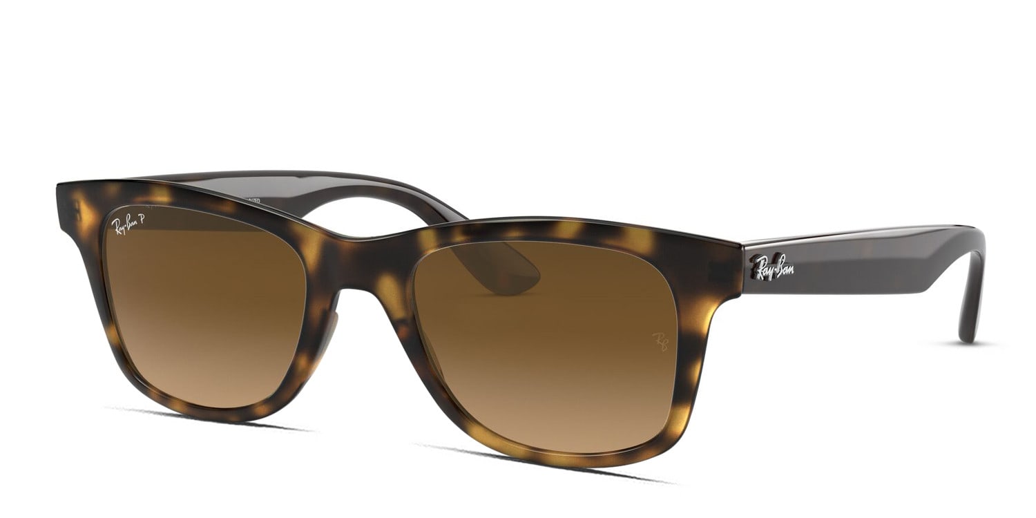 Ray-Ban RB4640 tortoise frame with brown gradient lenses. Lenses ...