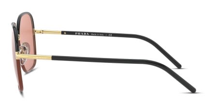 Prada PR67XS black, brown frame with dark brown lenses. Lenses provide 100% UV protection.