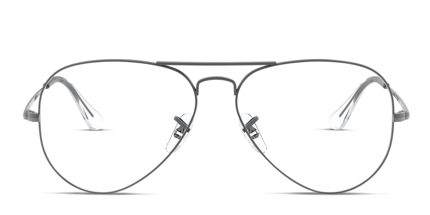 Ray-Ban RX6489 Aviator Gunmetal Eyeglasses | Includes Free Rx Lenses ...