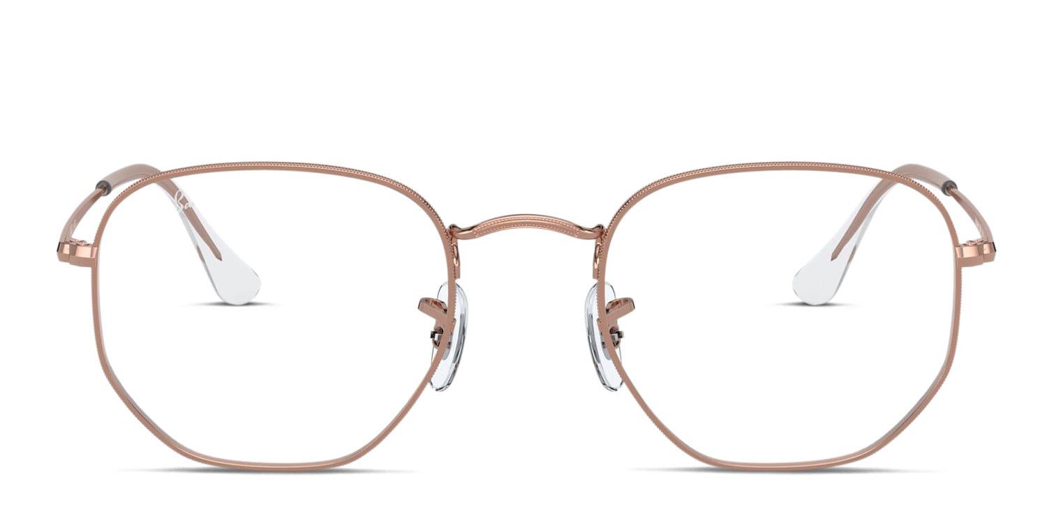 Ray-Ban RX6448 Hexagonal Gold , Pink Eyeglasses | Includes Free Rx ...