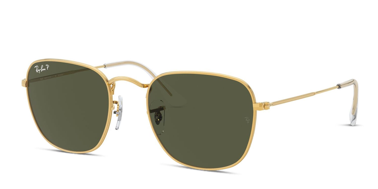Ray-Ban RB3857 Frank gold frame with g-15 green lenses