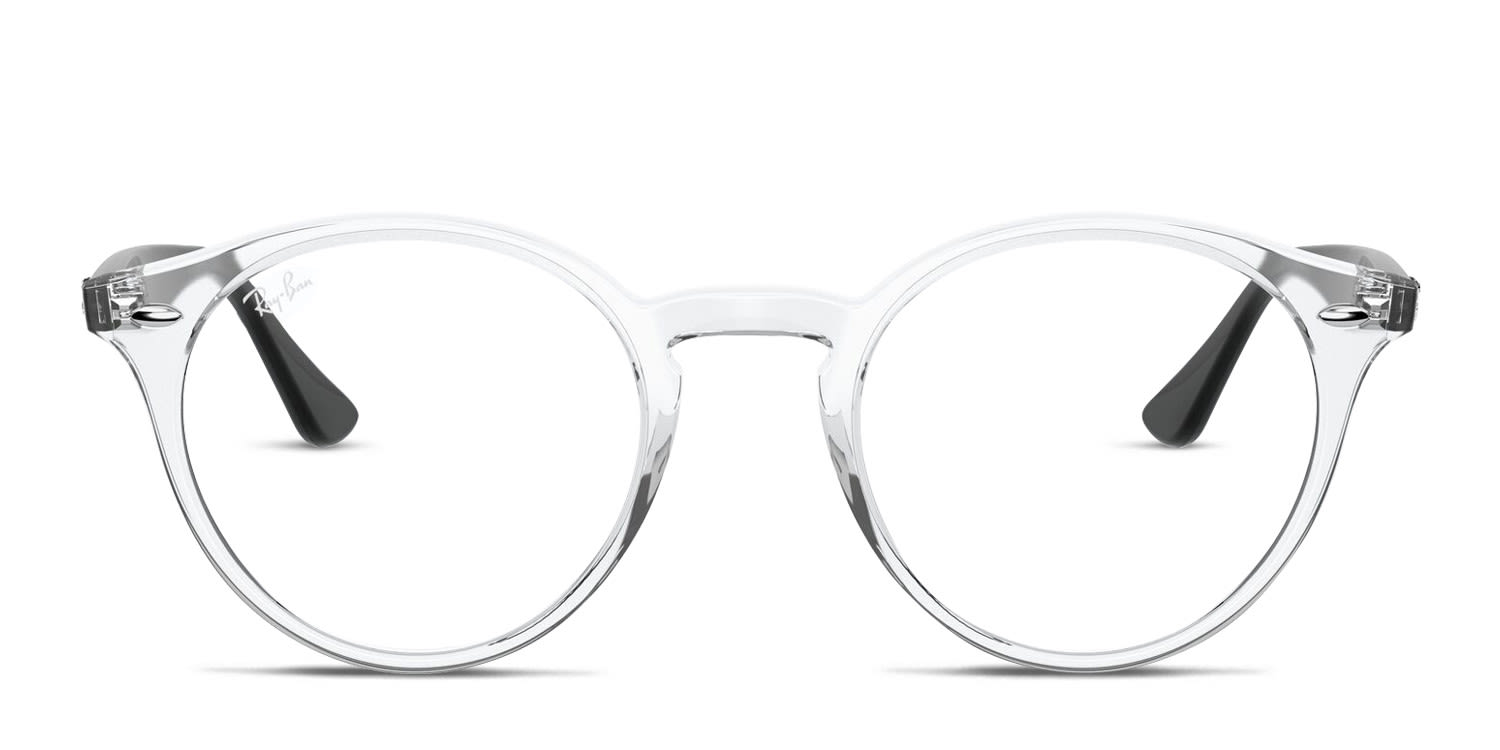 Ray-Ban RX2180V Clear/Black Eyeglasses | Includes Free Rx Lenses ...