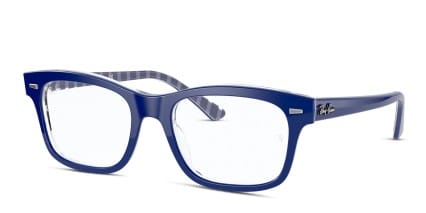 Ray-Ban RX5383 Mr Burbank Blue/White Prescription Eyeglasses