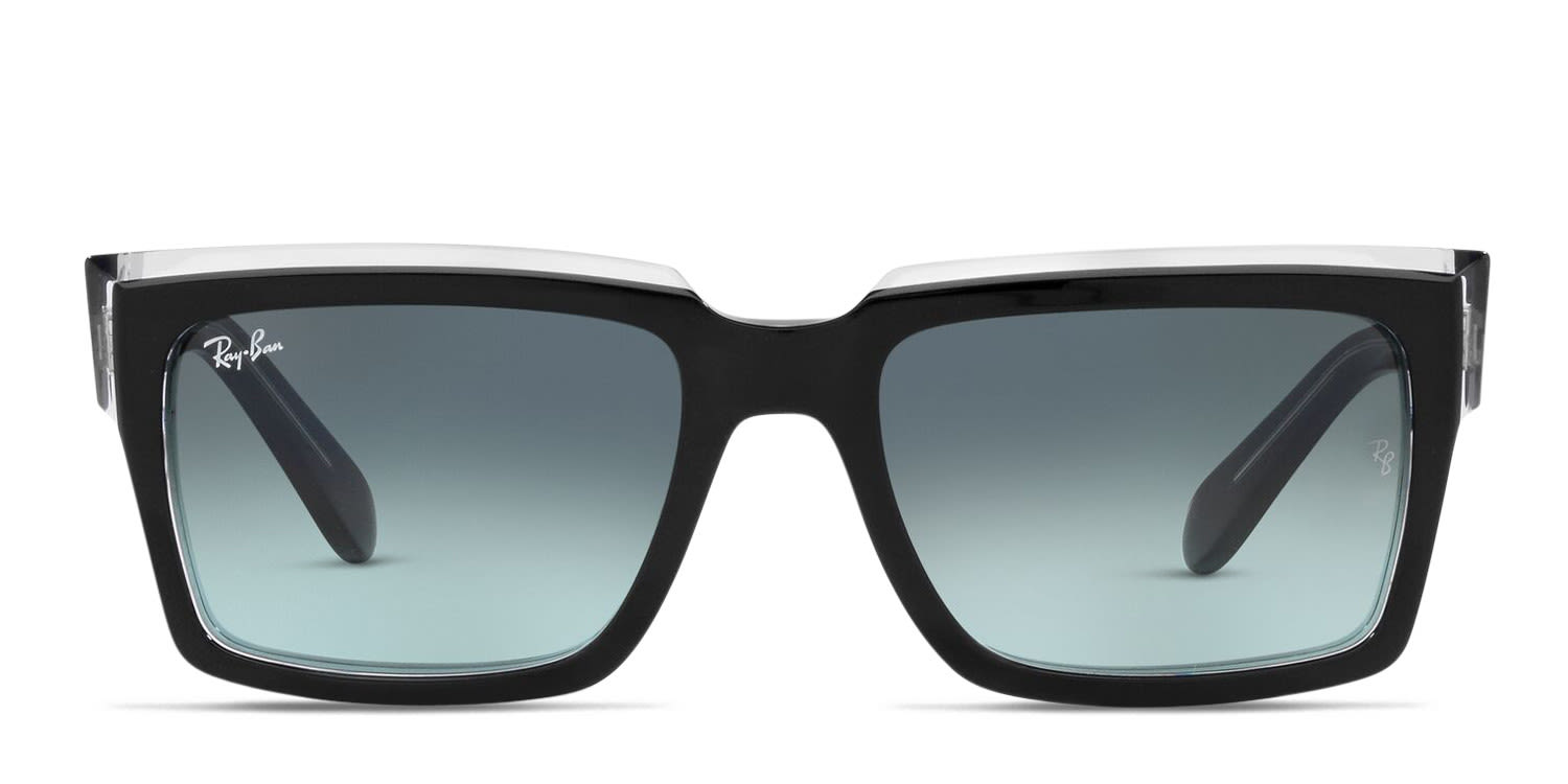Ray-Ban RB2191 Inverness black frame with blue gradient lenses. Lenses ...