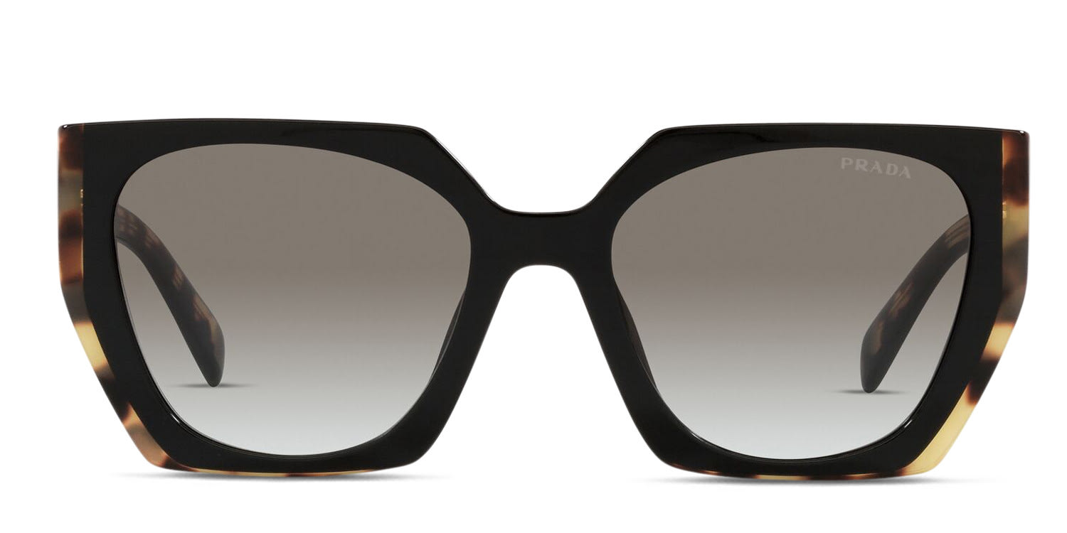 Prada PR 15WS Black, Tortoise Prescription Sunglasses - 50% Off Lenses