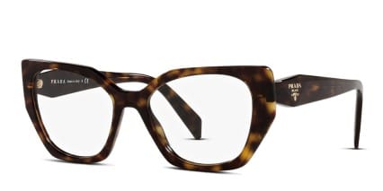Prada PR 18WV Brown/Tortoise Eyeglasses | Includes Free Rx Lenses ...