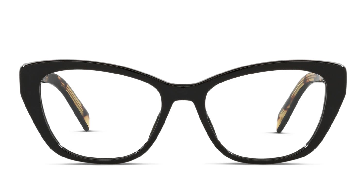 Prada PR 19WV Shiny Black Prescription Eyeglasses