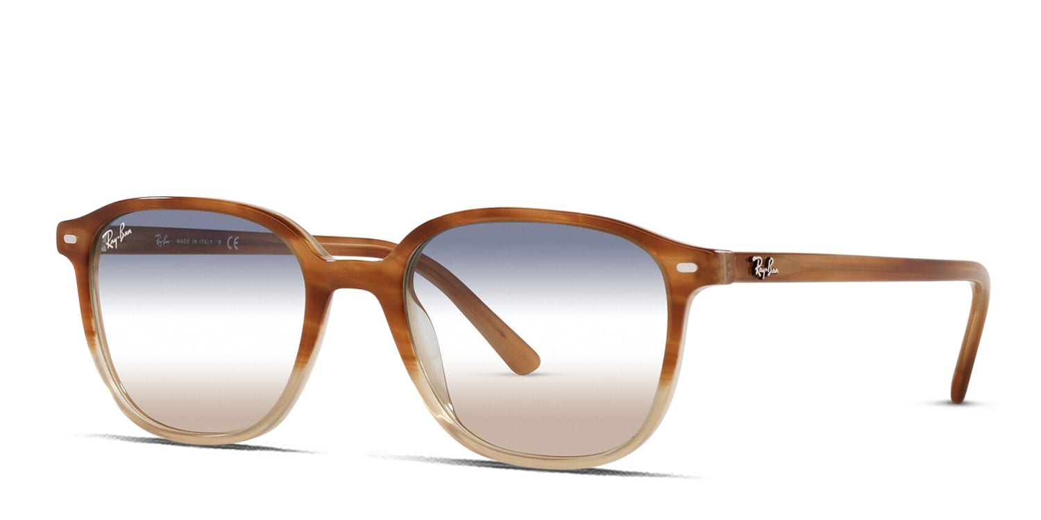 Ray-Ban RB2193 Leonard brown , tortoise frame with clear gradient blue ...