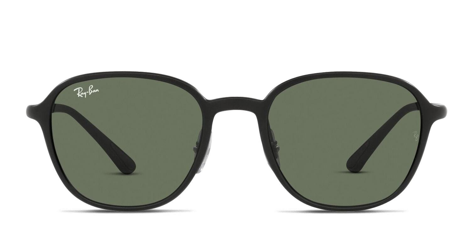 Ray-Ban RB4341 Black/Green Prescription Sunglasses