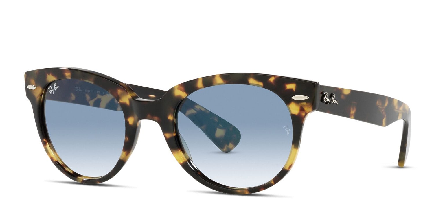 Ray-Ban RB2199 Orion yellow, tortoise frame with clear gradient blue ...