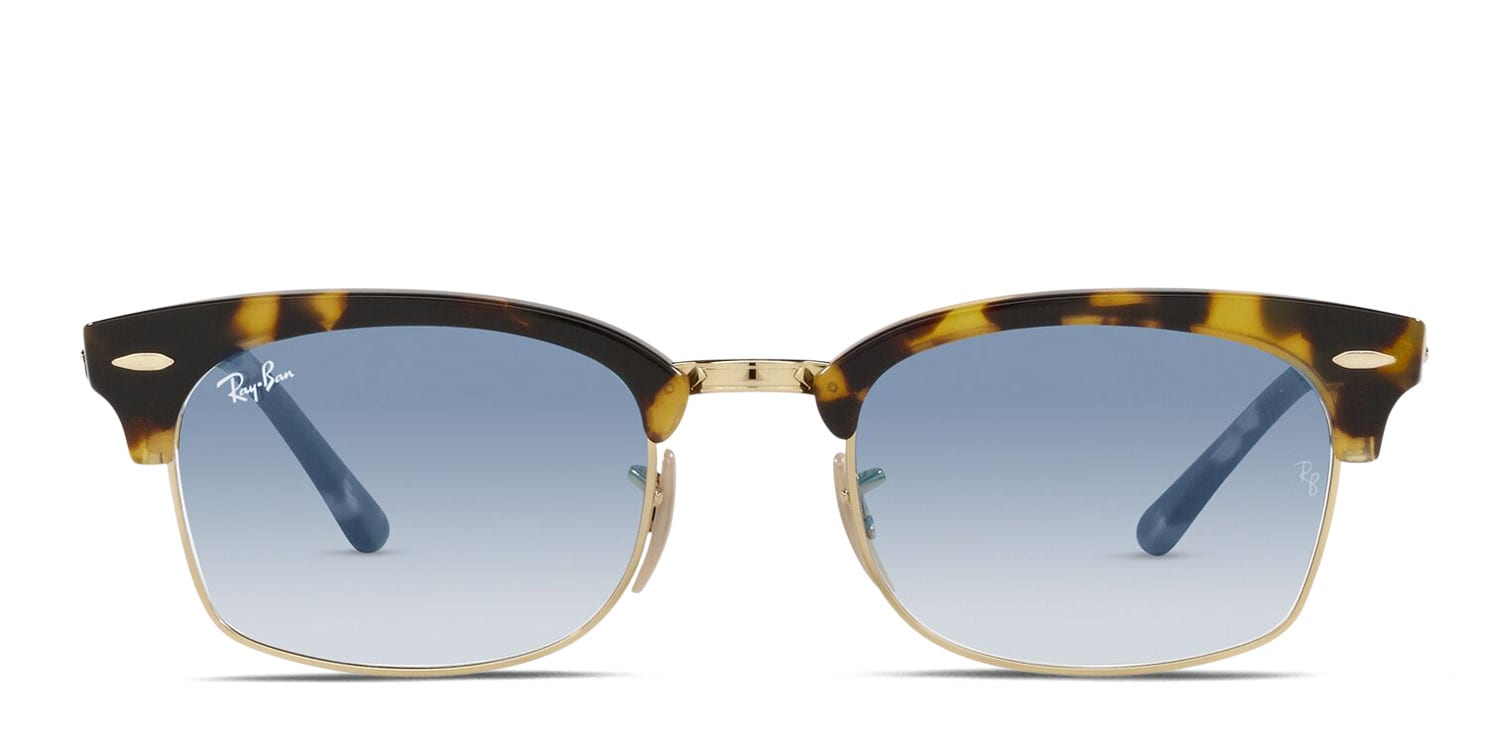 Ray-Ban RB3916 Clubmaster Square yellow, tortoise frame with clear ...