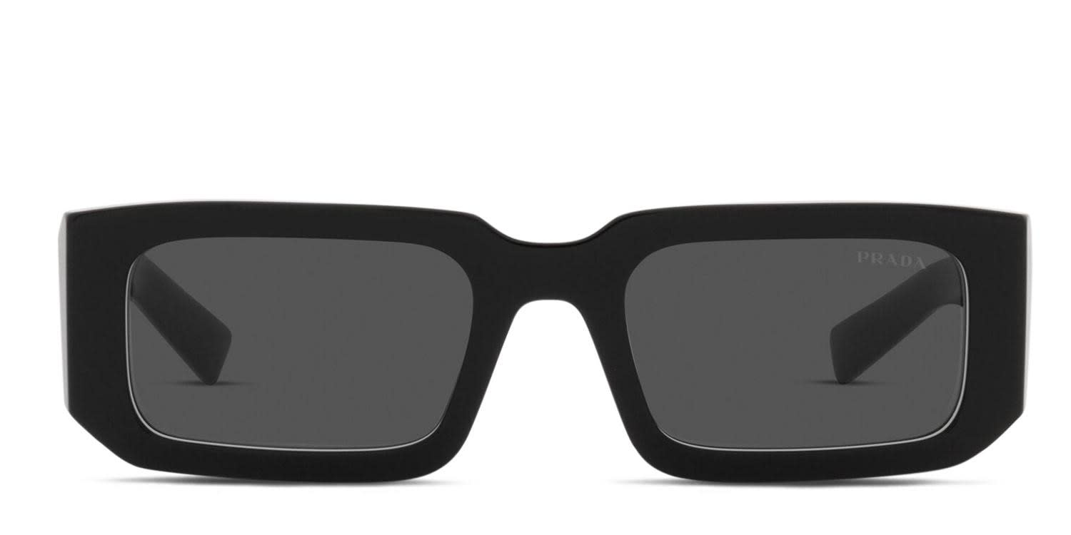 Prada PR 06YS Black, White Prescription Sunglasses - 50% Off Lenses