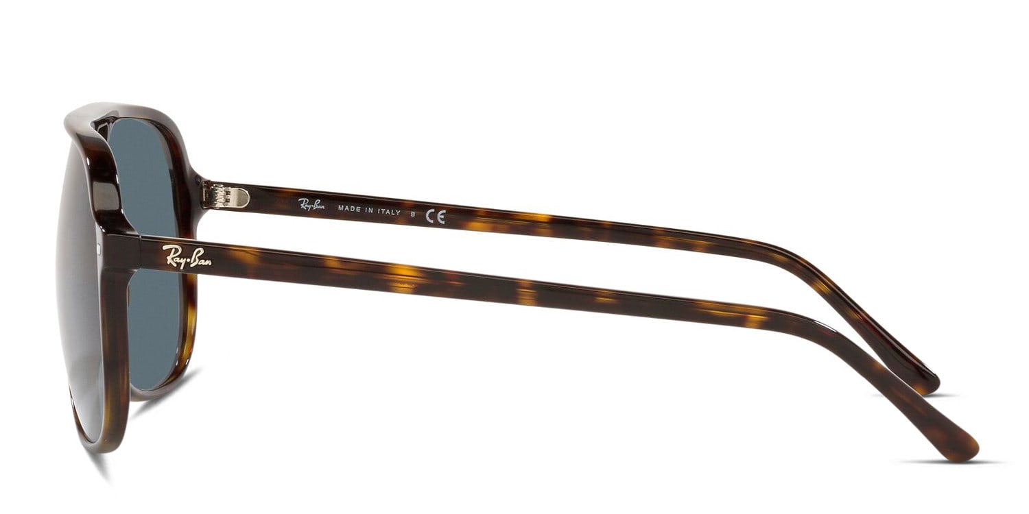 Ray-Ban RB2198 Bill tortoise frame with blue lenses. Lenses provide 100 ...