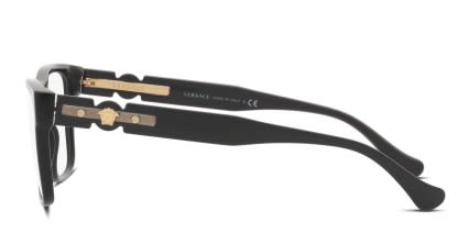 Versace VE3303 Black Prescription Eyeglasses