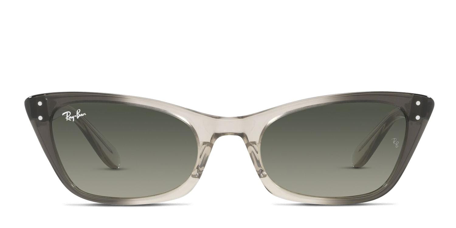 Ray-Ban RB2299 Lady Burbank Gray/Clear Prescription Sunglasses