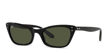 Ray-Ban RB2299 Lady Burbank Shiny Black Prescription Sunglasses - 50% ...