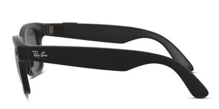 Ray-Ban Stories RW4002 Wayfarer Black frame with Grey lenses. Lenses ...