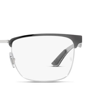 Ray-Ban RX8421 Gray/Silver Eyeglasses | Includes Free Rx Lenses ...