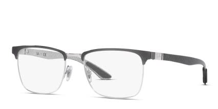 Ray-Ban RX8421 Gray/Silver Eyeglasses | Includes Free Rx Lenses ...