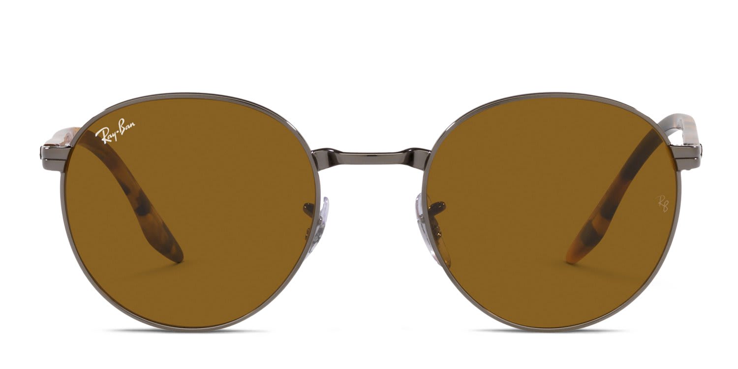 Ray-Ban RB3691 gunmetal frame with brown lenses. Lenses provide 100% UV ...