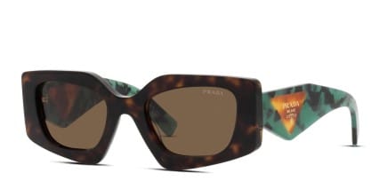 Prada PR 15YS Brown, Tortoise Prescription Sunglasses - 50% Off Lenses