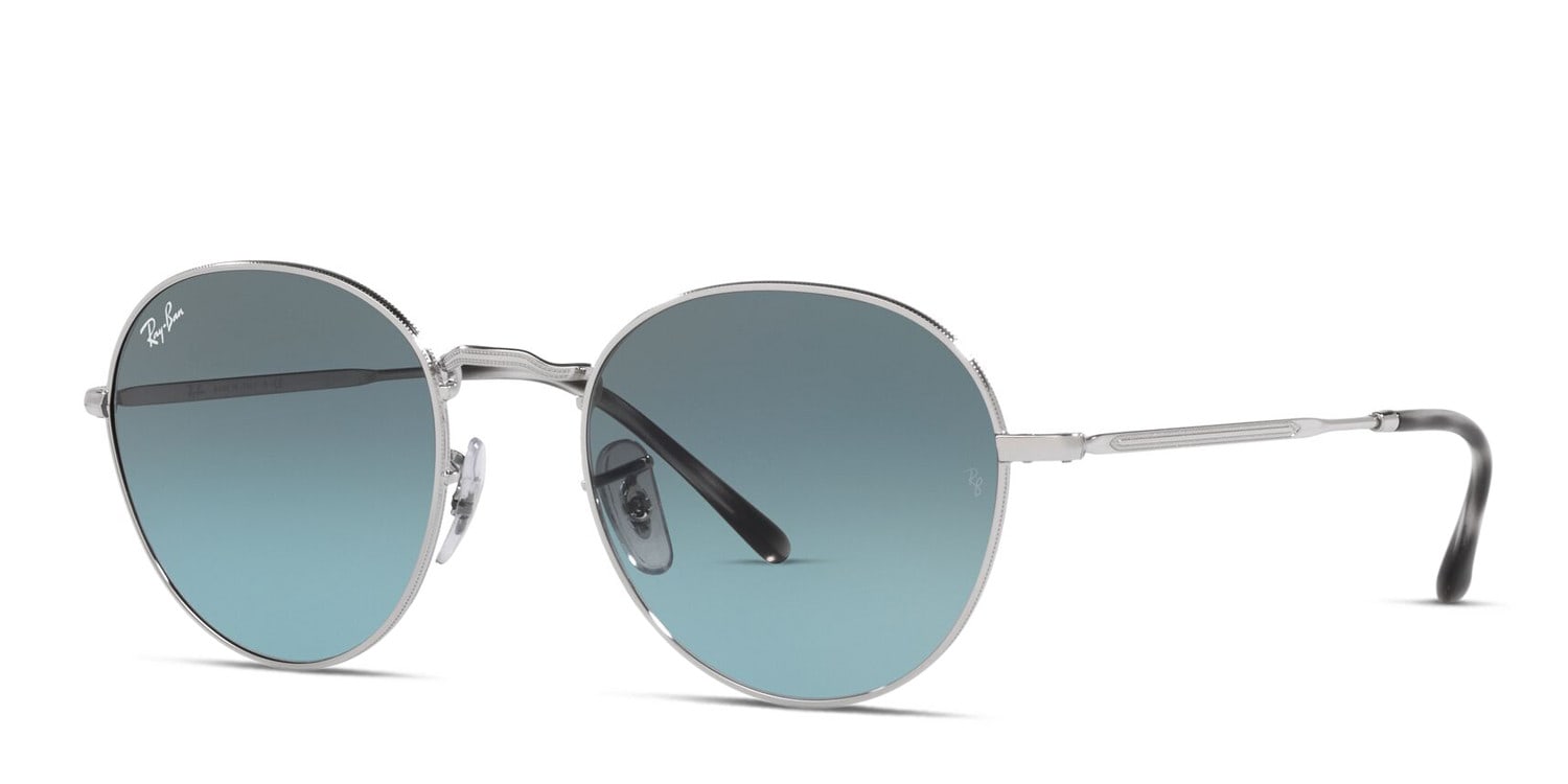 Ray-Ban RB3582 David Silver/Blue Sunglasses