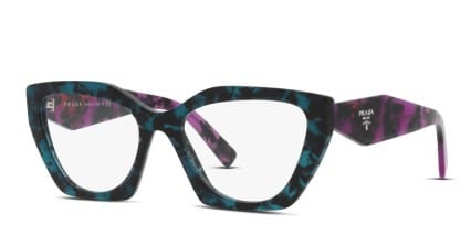 Prada PR 09YV Tortoise/Blue Eyeglasses | Includes Free Rx Lenses ...