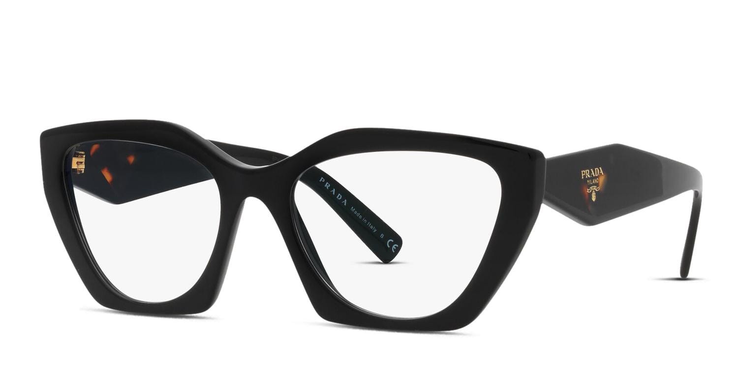Prada PR 09YV Black Prescription Eyeglasses