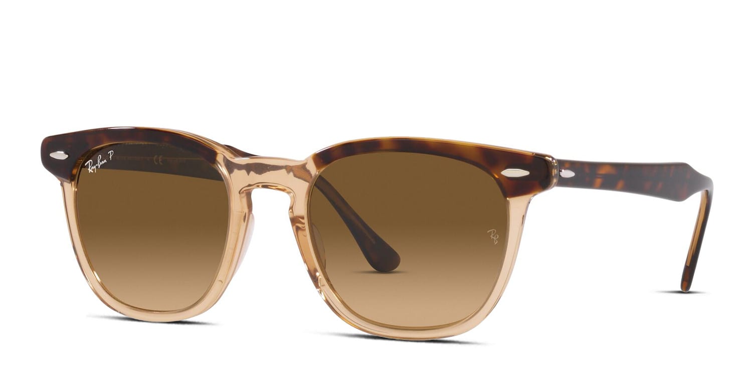 Ray-Ban RB2298 Hawkeye tortoise, clear, brown frame with brown gradient ...