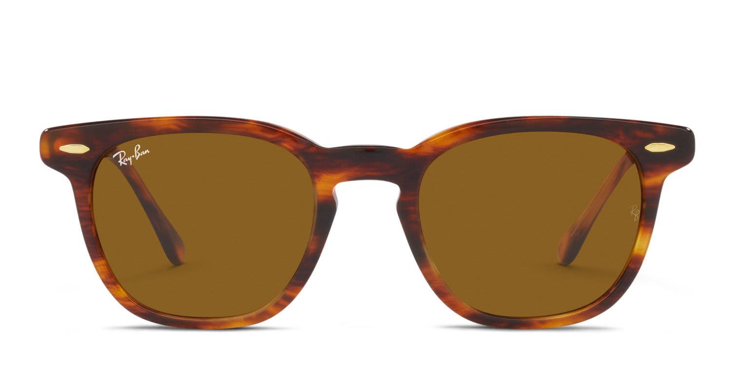 Ray-Ban RB2298 Hawkeye tortoise frame with brown lenses. Lenses provide ...