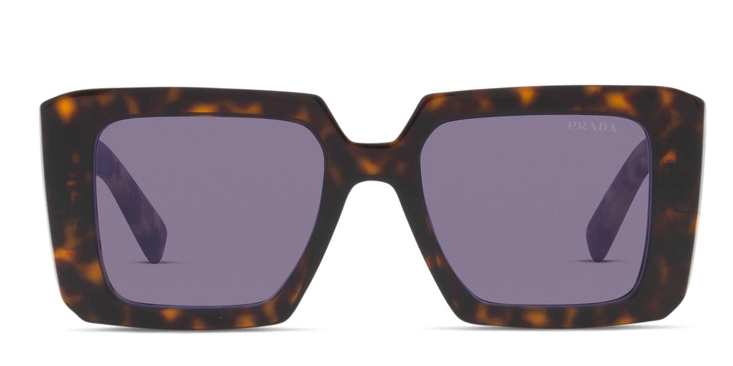 Prada PR 23YS Tortoise, Purple Prescription Sunglasses - 50% Off Lenses
