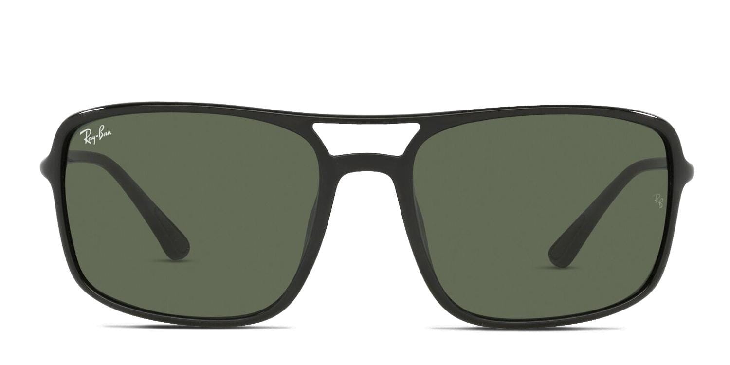 Ray-Ban RB4375 Shiny Black Prescription Sunglasses - 50% Off Lenses